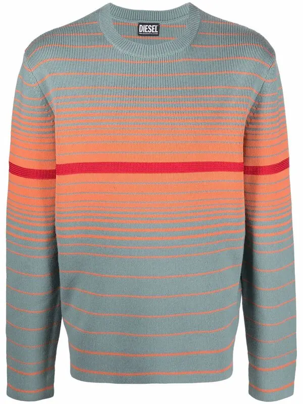 DIESEL® Knitted Striped Jumper