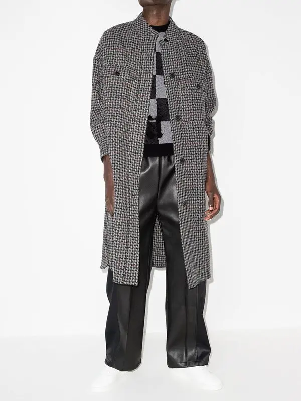 Amiri Checked Two-tone Cashmere Jumper