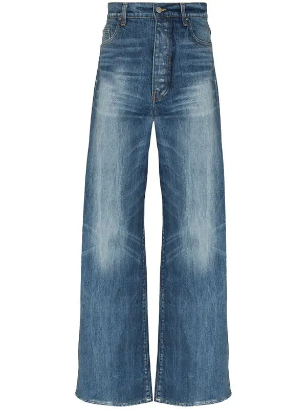 Amiri Baggy Wide-leg Jeans - Blue