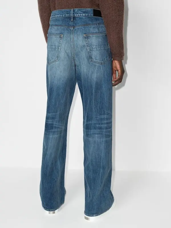 Amiri Baggy Wide-leg Jeans - Blue