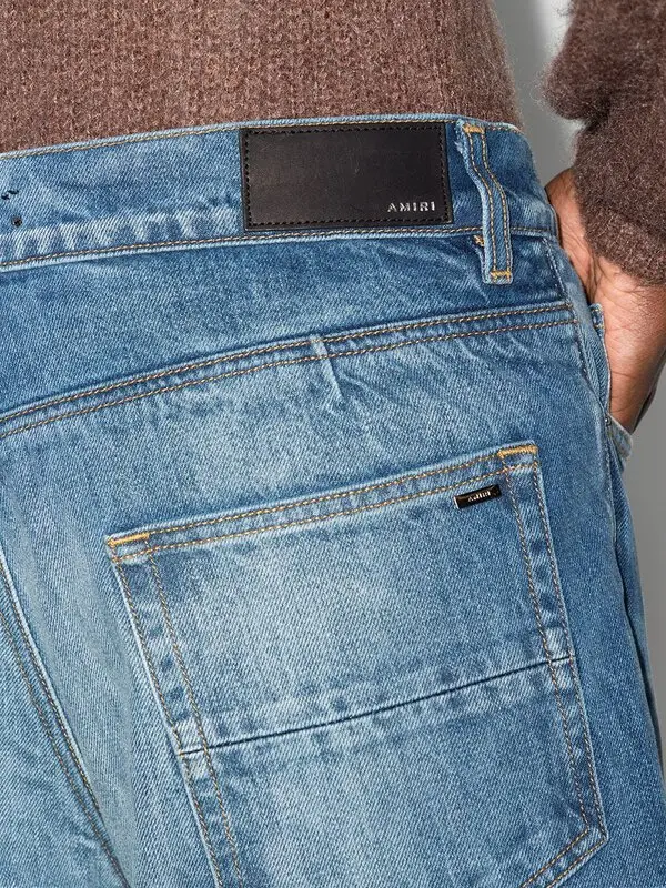 Amiri Baggy Wide-leg Jeans - Blue