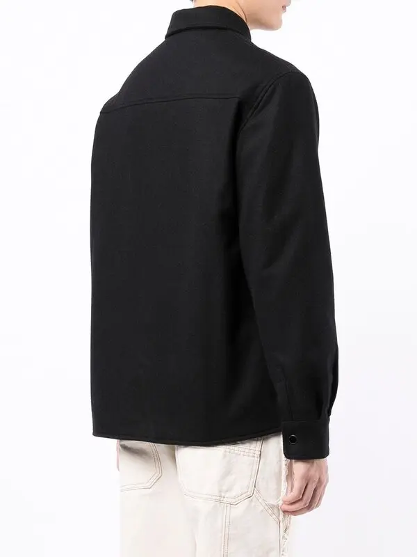 Off-White Long-sleeve Shirt Jacket - Black