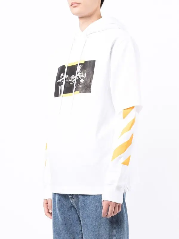 Off-White Graphic-print Layered Hoodie