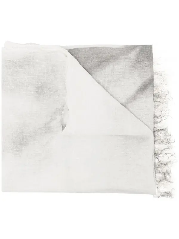 FORME D'EXPRESSION Motta Abstract-print Scarf - White