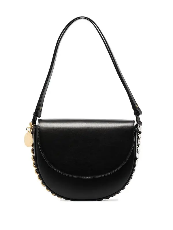 Stella McCartney Frayme Medium Shoulder Bag - Black