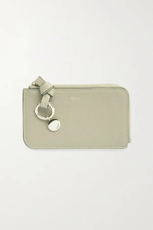 Chloé Net Sustain Alphabet Textured-leather Wallet