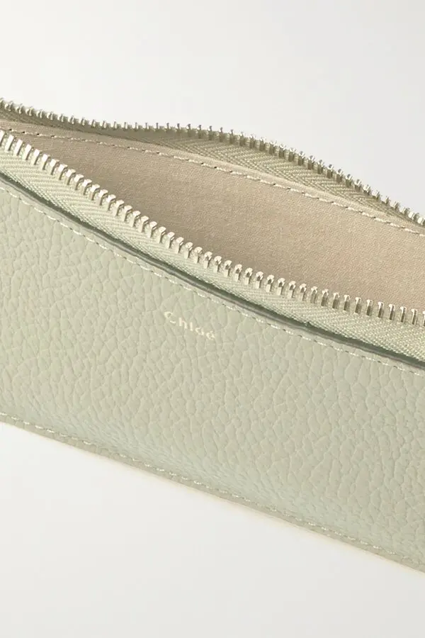 Chloé Net Sustain Alphabet Textured-leather Wallet