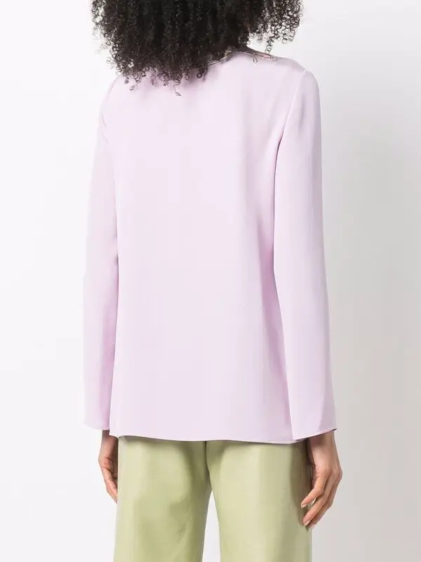Emilio Pucci Farfalle Embroidered Long-sleeve Top