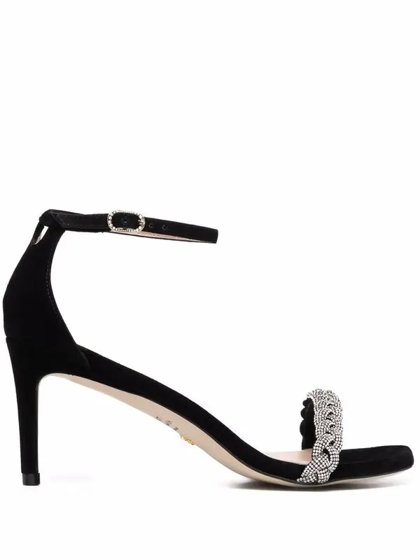 STUART WEITZMAN Nudist Curve Sandals - Black