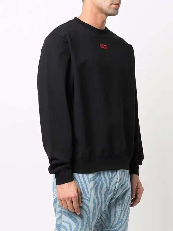 Gcds Logo Print Crewneck Sweatshirt