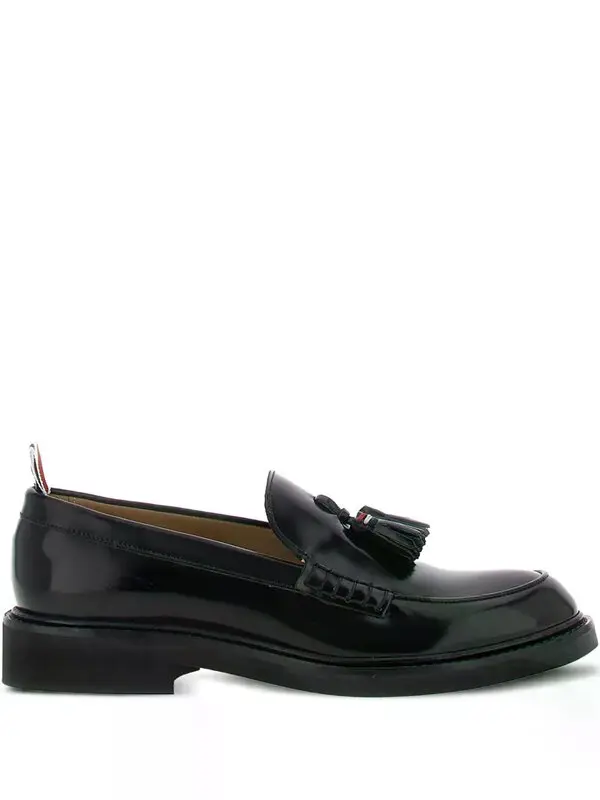 Thom Browne Polished Calf Tassel Loafers - Black