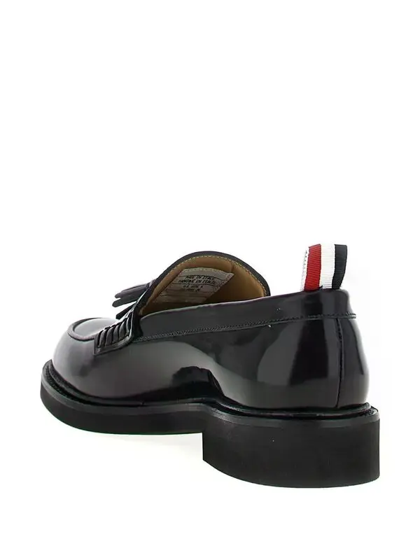 Thom Browne Polished Calf Tassel Loafers - Black