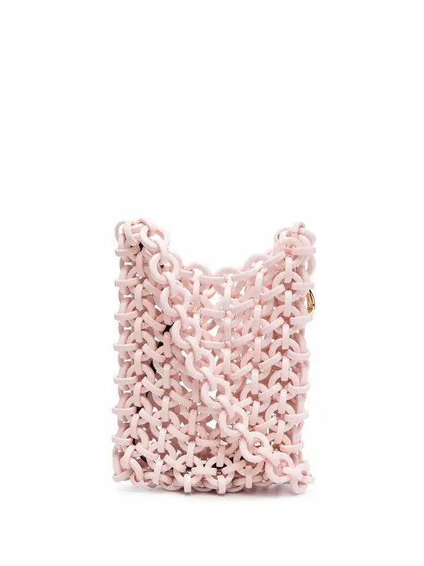 Jil Sander Small Link Crossbody Bag - Pink | Editorialist