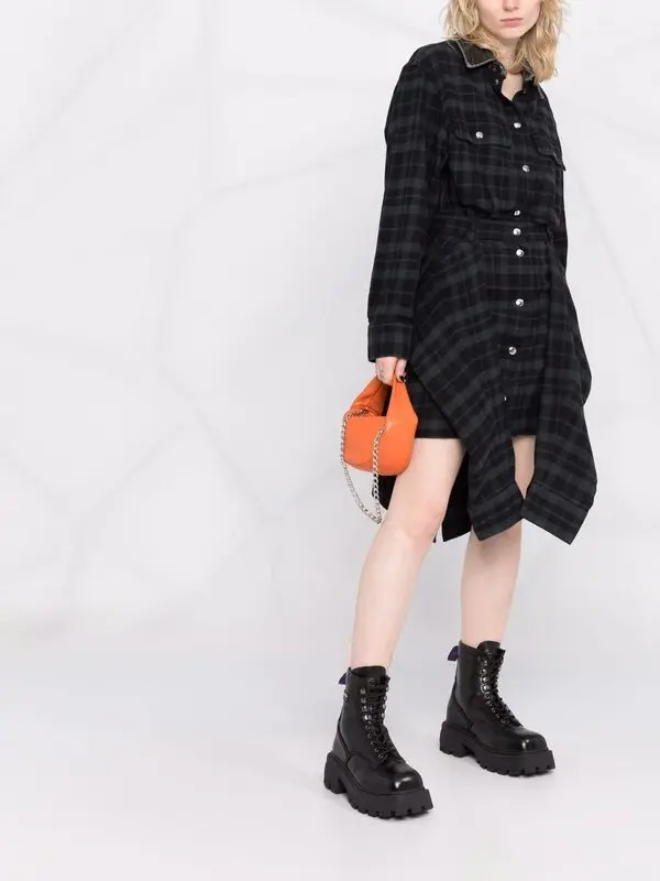 DIESEL® Janice Checked Shirt Dress