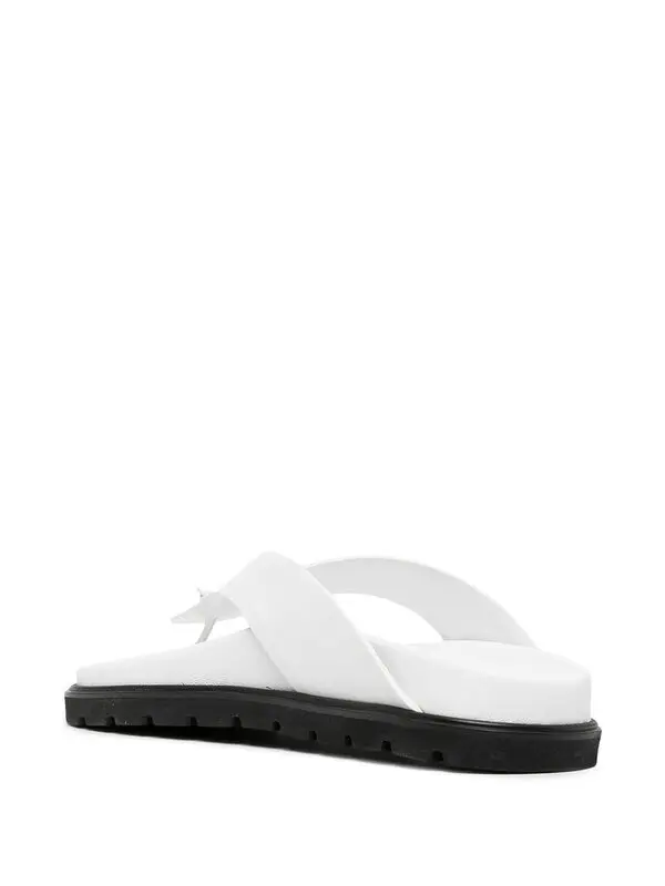 REIKE NEN Two-tone Leather Flip Flops