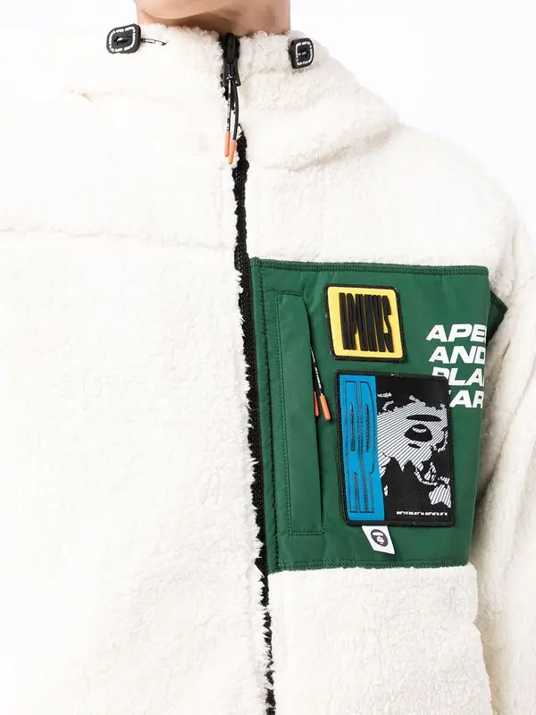 AAPE BY *A BATHING APE Reversible Fleece Hoodie