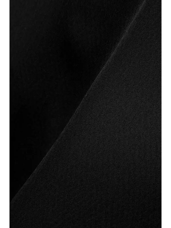 LESET Barb Satin Wide-leg Pants - Black