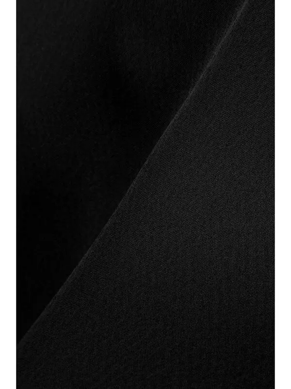 LESET Barb Satin Wide-leg Pants - Black