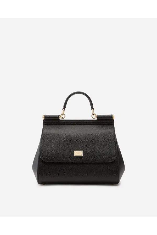 Dolce & Gabbana Medium Sicily Handbag In Dauphine Leather