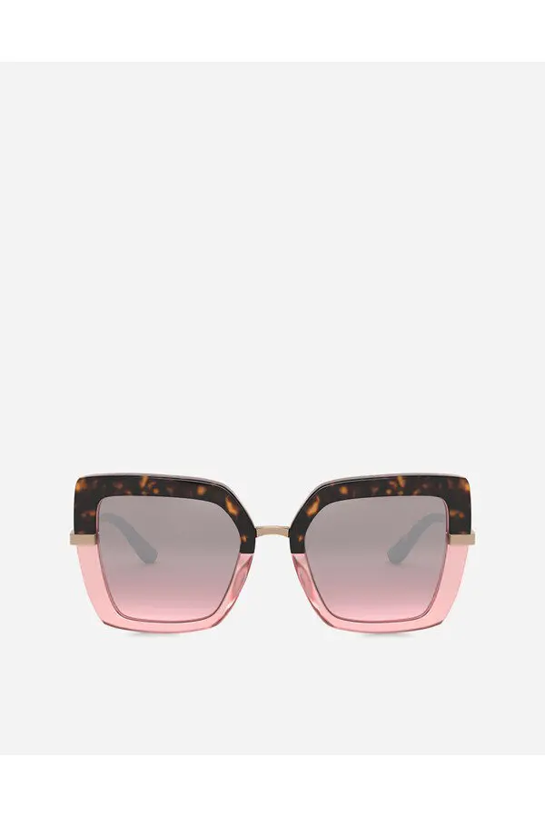 Dolce & Gabbana Half Print Sunglasses