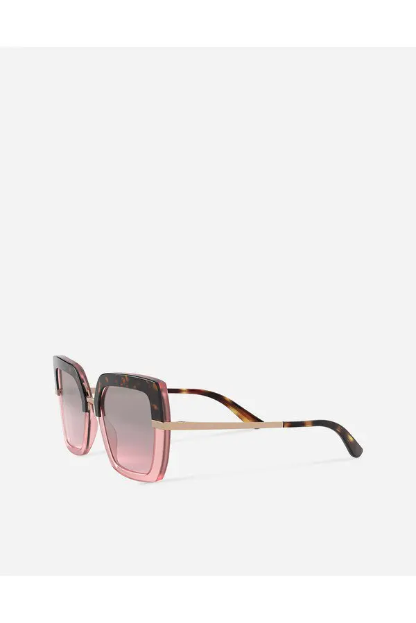 Dolce & Gabbana Half Print Sunglasses