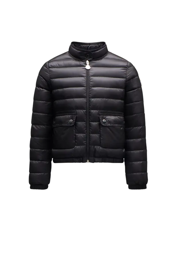 Moncler Kids Moncler Lans Short Down Jacket Black Editorialist