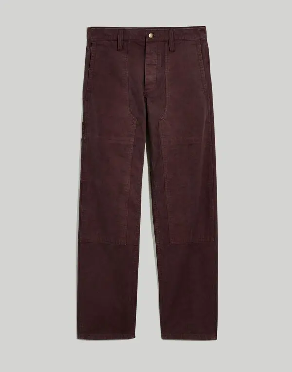 Madewell Relaxed Straight Workwear Pants - Roasted Espresso