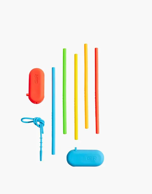 Madewell Gir Five-pack Silicone Standard Straw Set - Multi