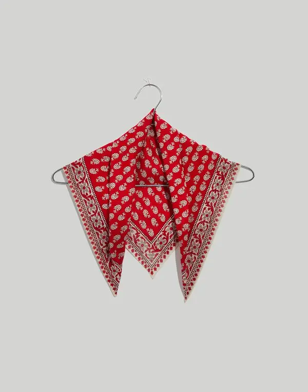 Madewell Organic Cotton Bandana - Tropical Coral