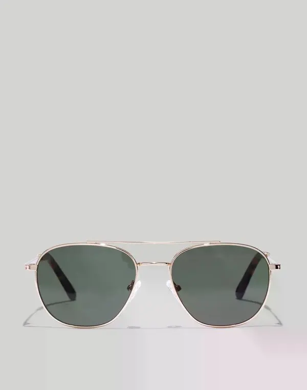 Madewell Suffolk Aviator Sunglasses - Perfect Tort Multi