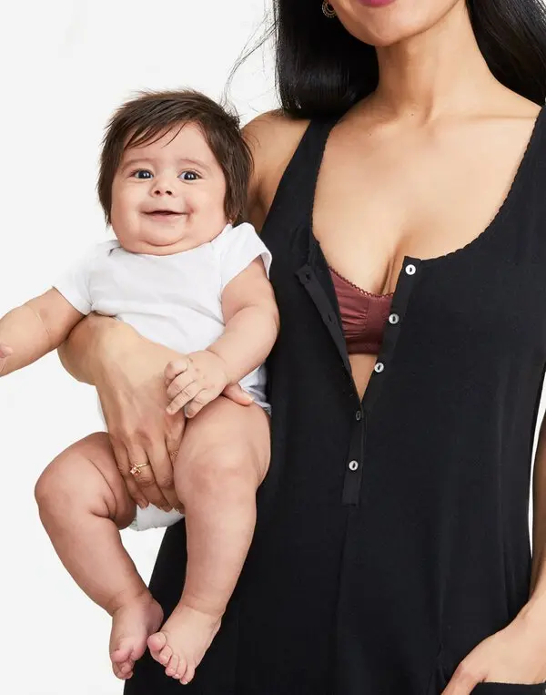 Madewell Hatch Collection® Maternity 24/7 Feeding Jumpsuit - Black