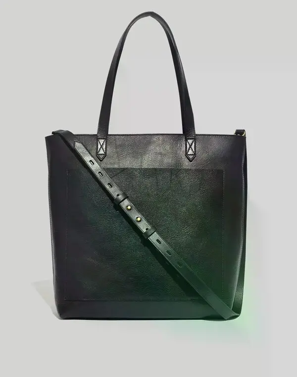 Madewell The Zip-top Medium Transport Tote - True Black