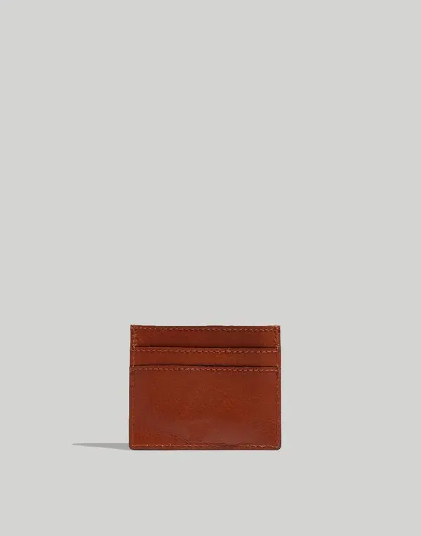 Madewell The Leather Card Case - English Saddle