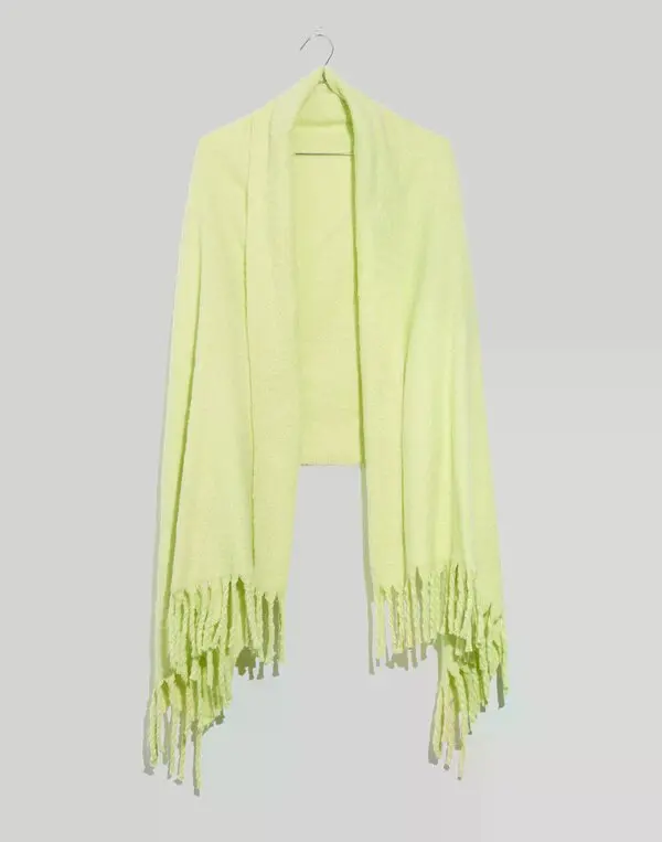 Madewell Sourced Oversized Scarf - Limelight