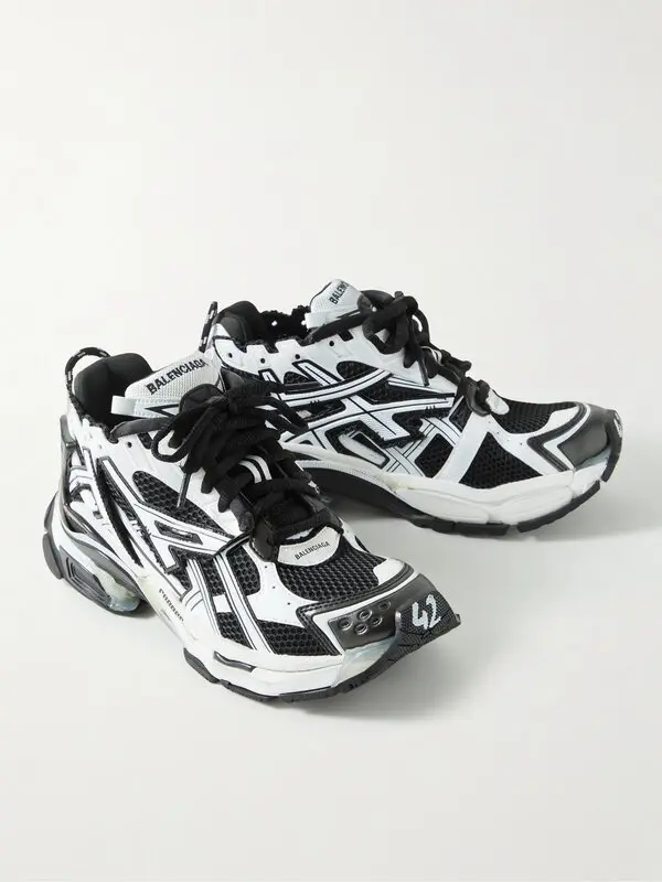Balenciaga Runner Nylon And Mesh Sneakers Eu 41 - White