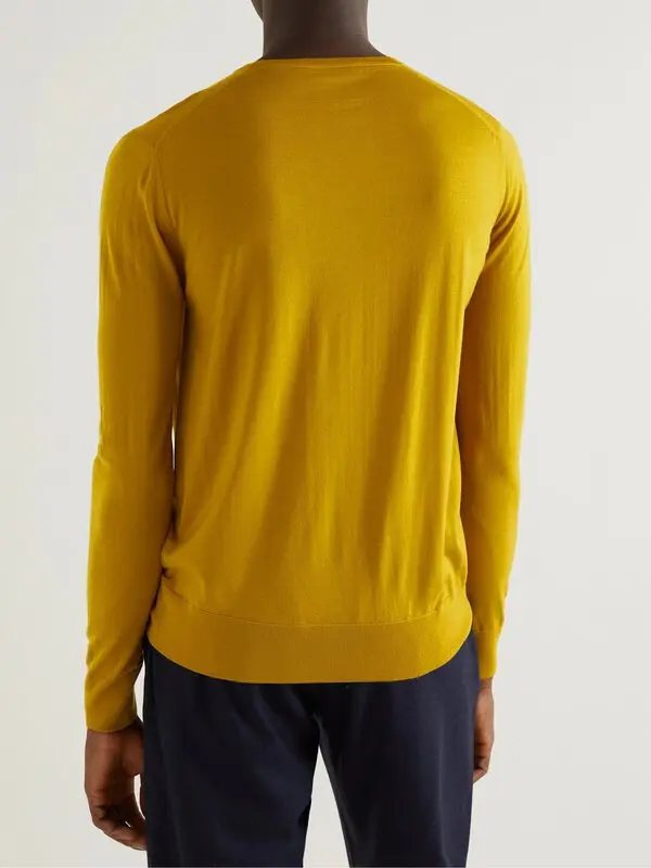 Loro Piana Wish Virgin Wool Sweater - Yellow