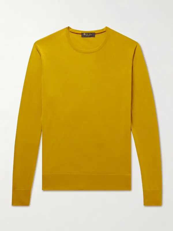 Loro Piana Wish Virgin Wool Sweater - Yellow