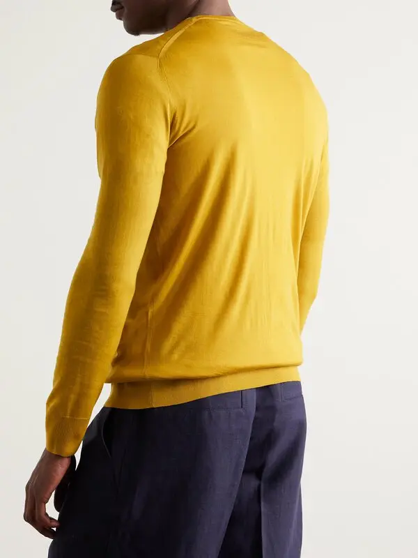 Loro Piana Wish Virgin Wool Sweater - Yellow