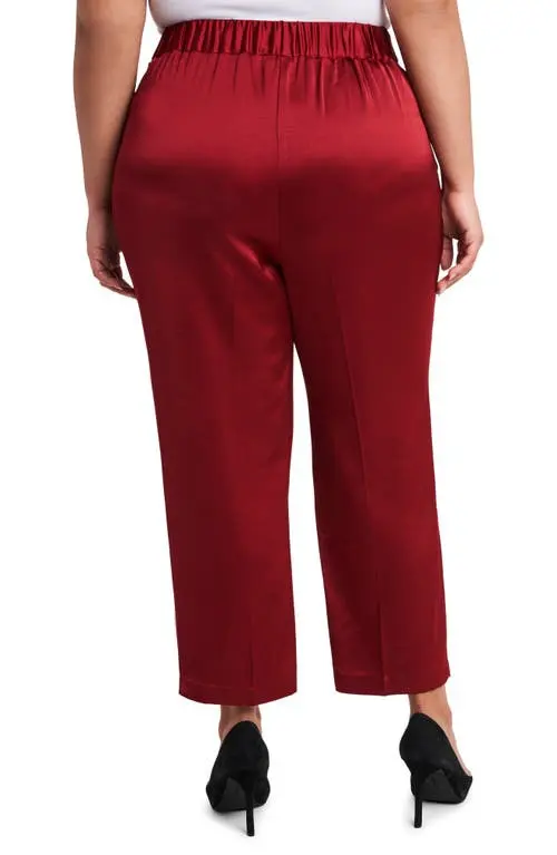 Vince Camuto Slim Leg Satin Trousers