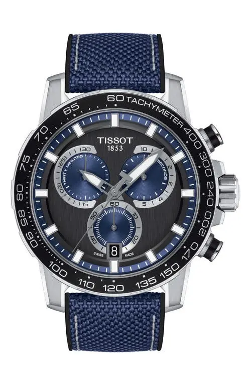 TISSOT T-sport Supersport Giro Chronograph Strap Watch - Black/ Navy