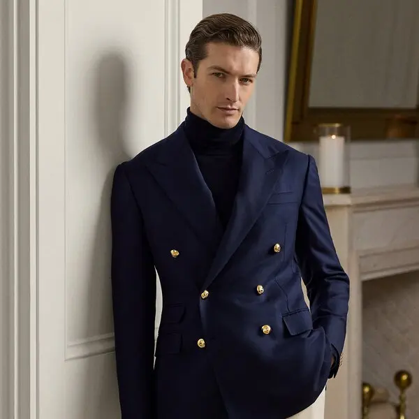 Ralph Lauren Kent Handmade Cashmere Blazer - Royal Navy