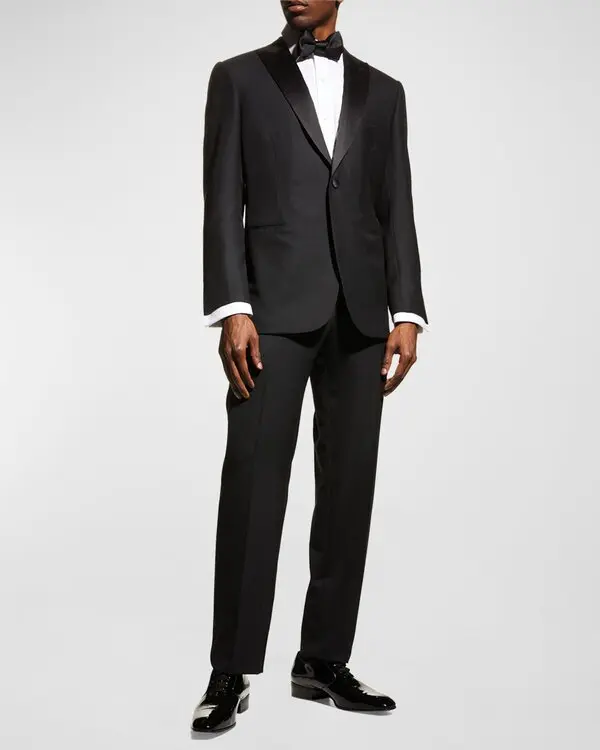 Brioni Solid Wool Tuxedo - Black