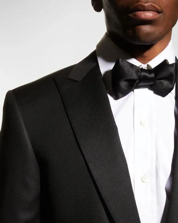 Corneliani Apos;s Solid Peak-lapel Tuxedo - Black
