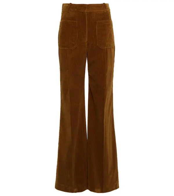 Victoria Beckham Alina Corduroy Wide-leg Pants