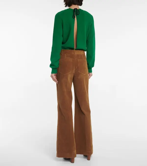 Victoria Beckham Alina Corduroy Wide-leg Pants