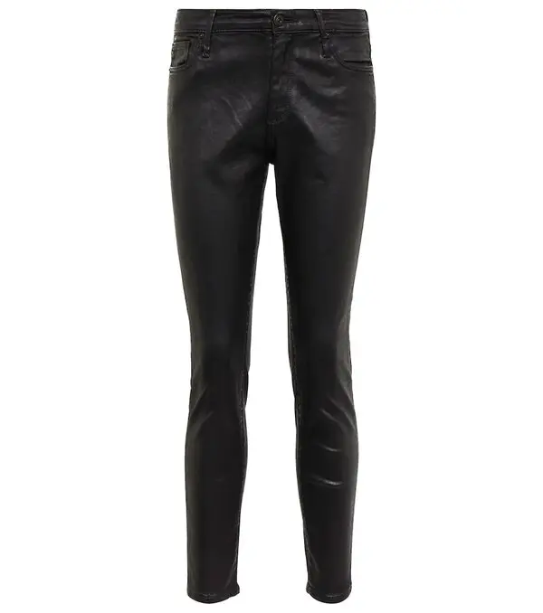 Ag Farrah High-rise Skinny Pants - Black