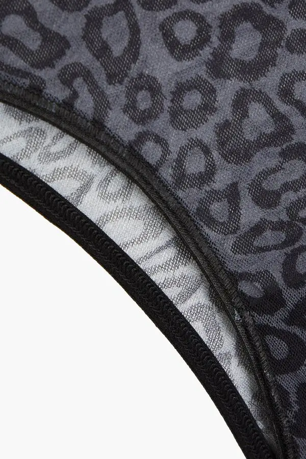 Cosabella Soire Confidence Leopardprint Stretchmesh Lowrise Briefs