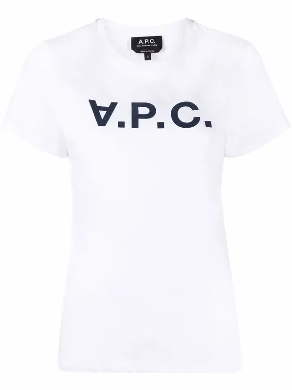 A.p.c. Logo-print Short-sleeve T-shirt - White