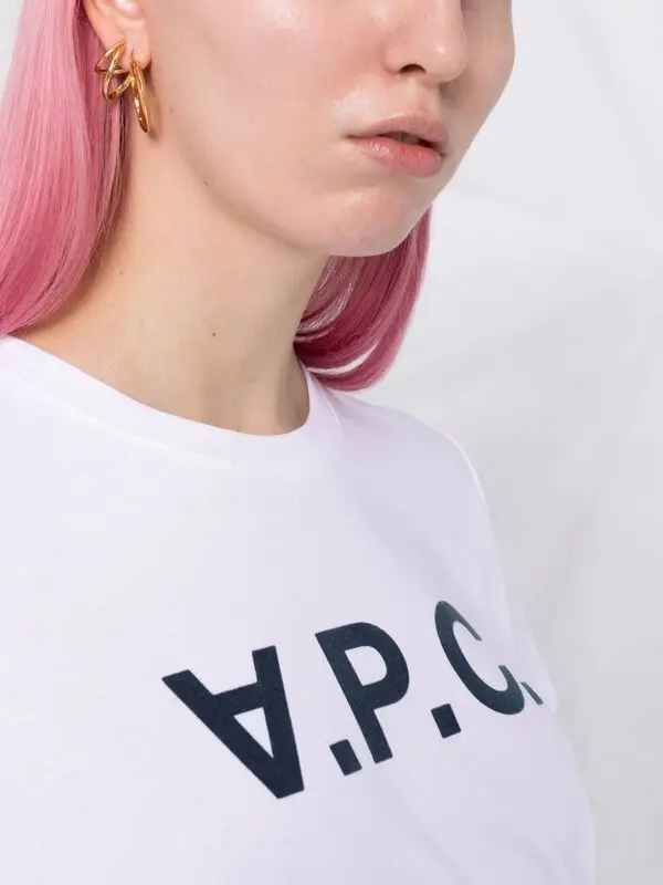 A.p.c. Logo-print Short-sleeve T-shirt - White