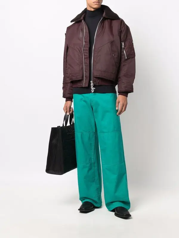 Eytys Polar Aviator Bomber Jacket In Red - 30% Off | Editorialist